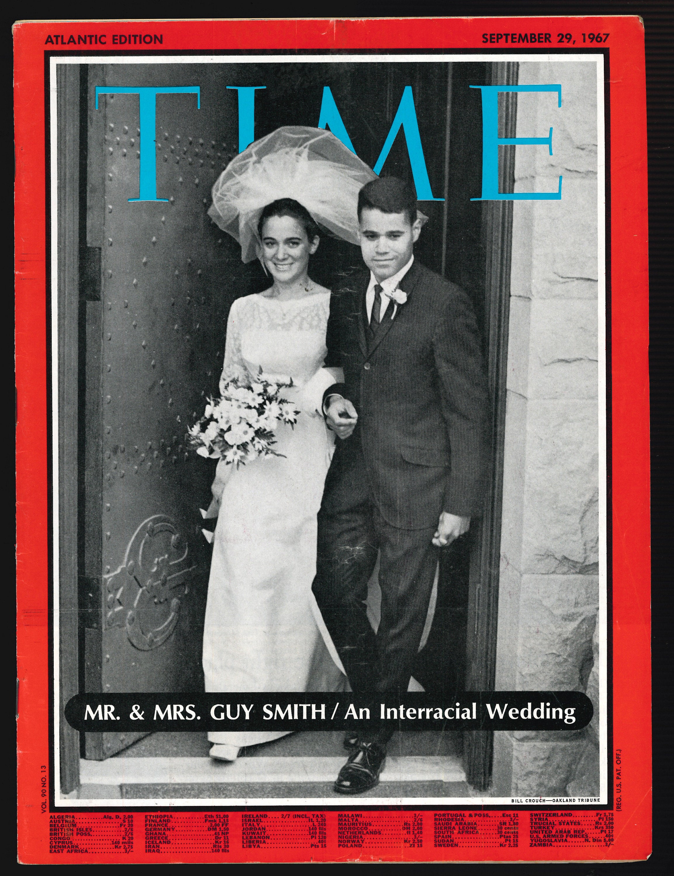 TIME SEPT 29 1967 Mr & Mrs Guy Smith an Interracial Wedding - Etsy