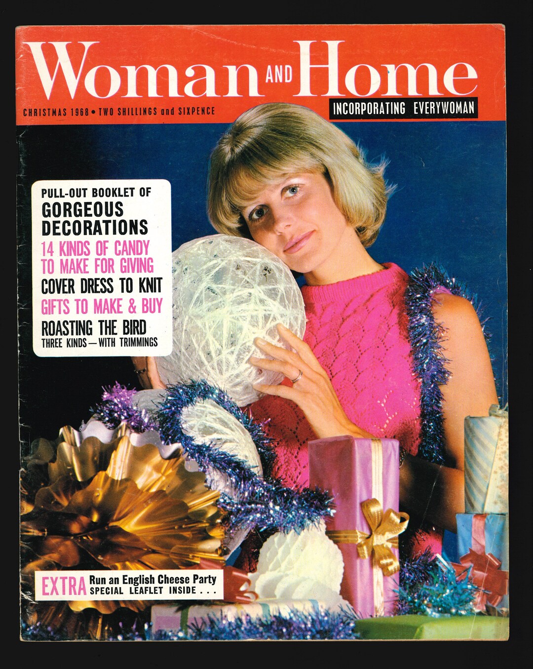 Woman and Home Christmas 1968 Vintage Women’s Magazine Knitting ...