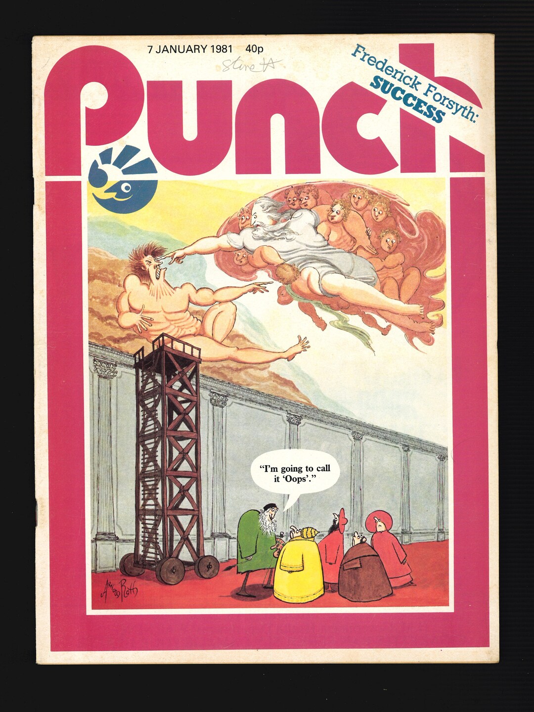 Punch Jan 1981 Bundle of 4 Copies Vintage Original Satire Magazine ...