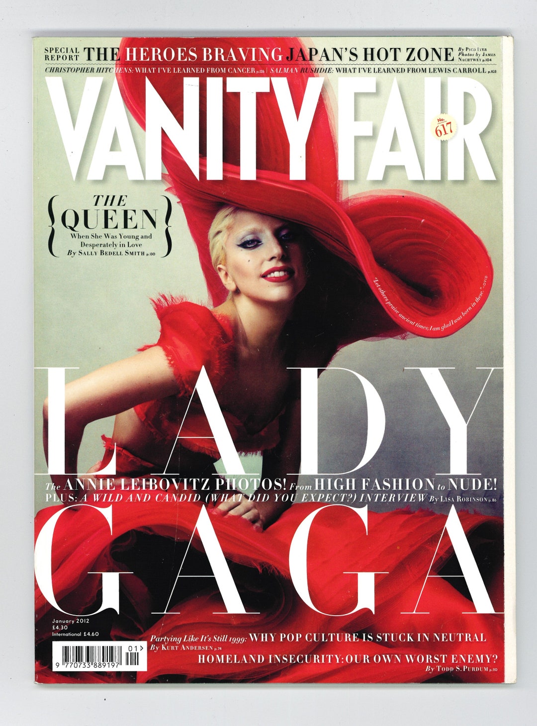Vanity Fair UK January 2012 Lady Gaga Annie Leibovitz & Queen Elizabeth ...