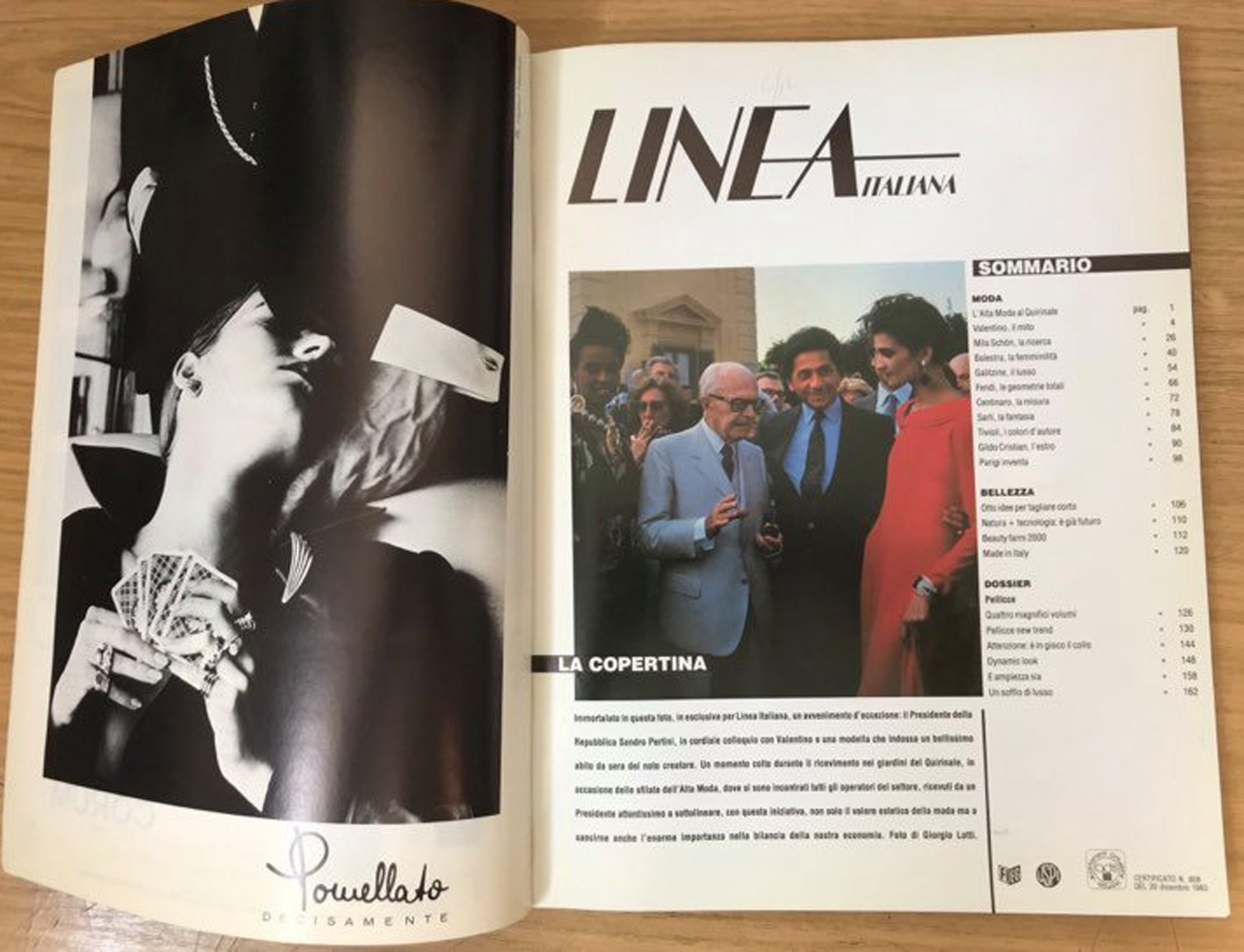 Linea Italiana Mensile Anno 20 No 160 Sept 1984 Arnoldo Mondadori ...