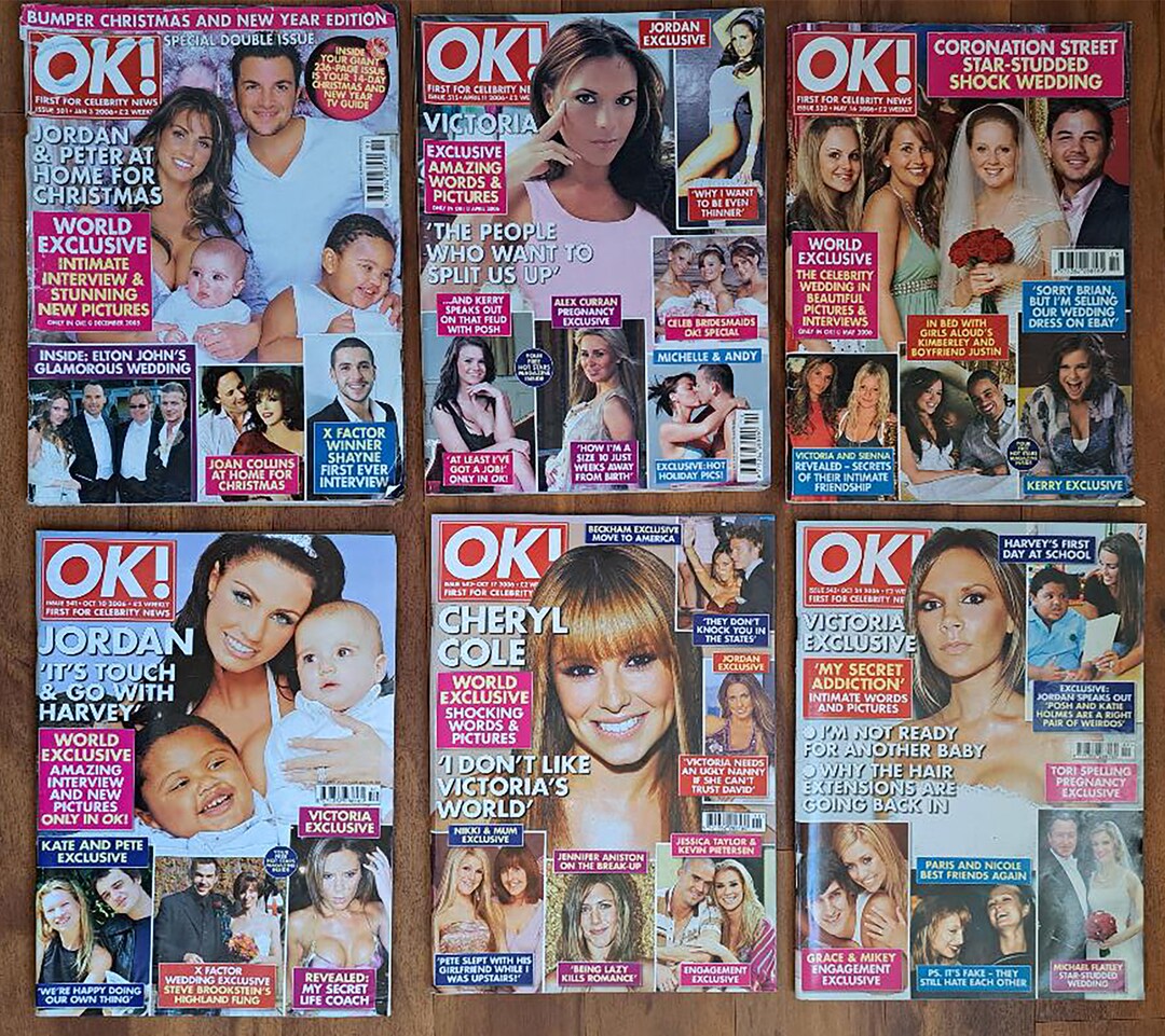 Ok Magazine 2006 Lot X 10 Copies First for Celebrity News - Etsy