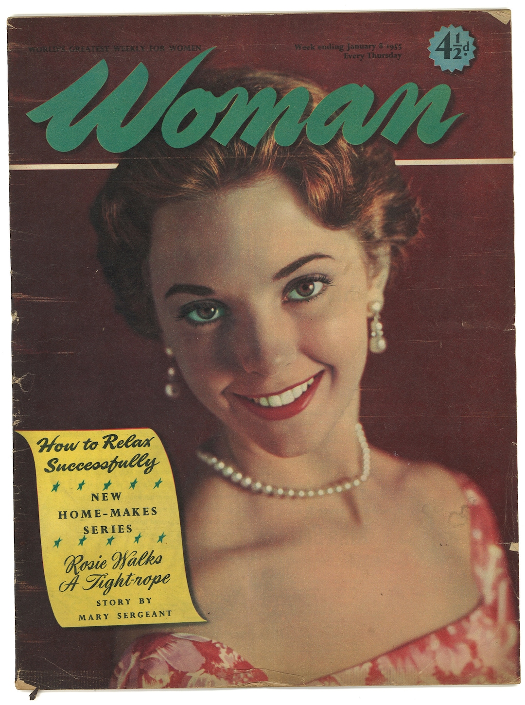 Woman Jan 8 1955 Original British Vintage World's Greatest Weekly Women ...