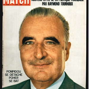 Paris Match May -june 1969 Original Vintage Magazine - Etsy