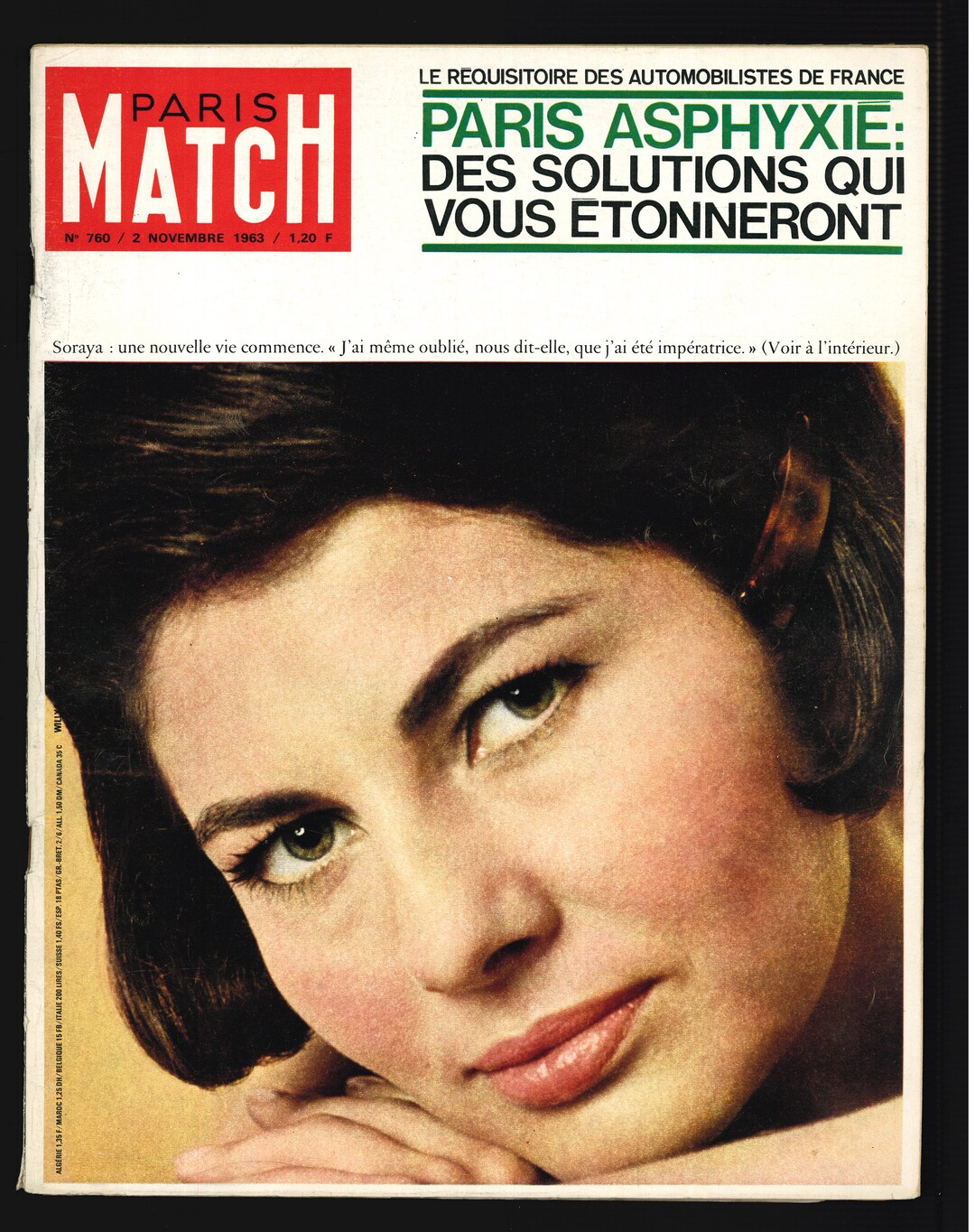 Paris Match Nov - Dec 1963 Original Vintage Weekly Magazine Ingrid ...