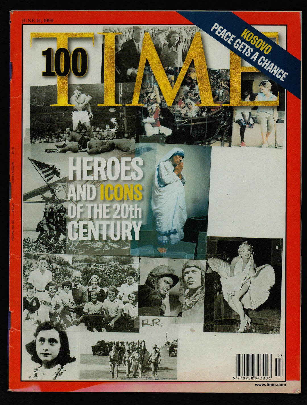 Time Magazine June 14 1999 Time 100 Heroes and Icons of the 20th ...
