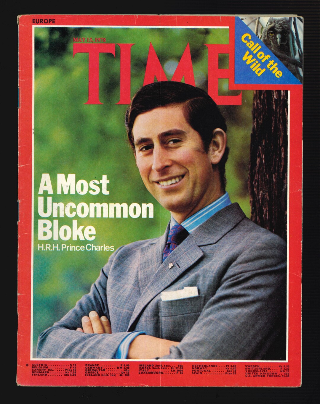 TIME EUROPE MAY 13 1978 Vintage Magazine Prince Charles A Most Uncommon ...
