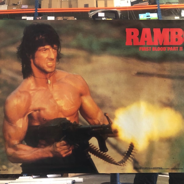 Vintage Rambo Poster - Etsy