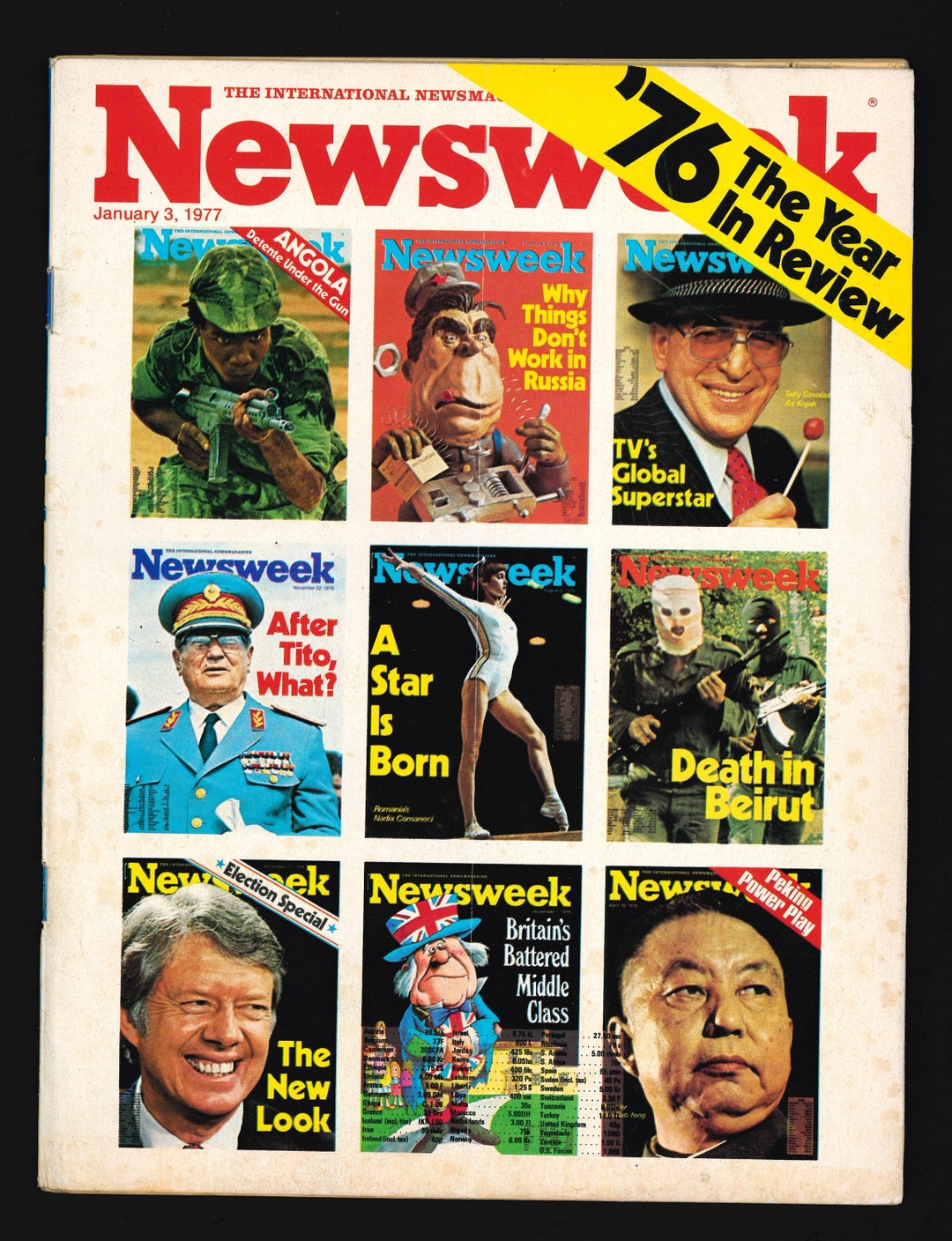 Newsweek Magazine January 3 1977 '76 the Year in Review - Etsy