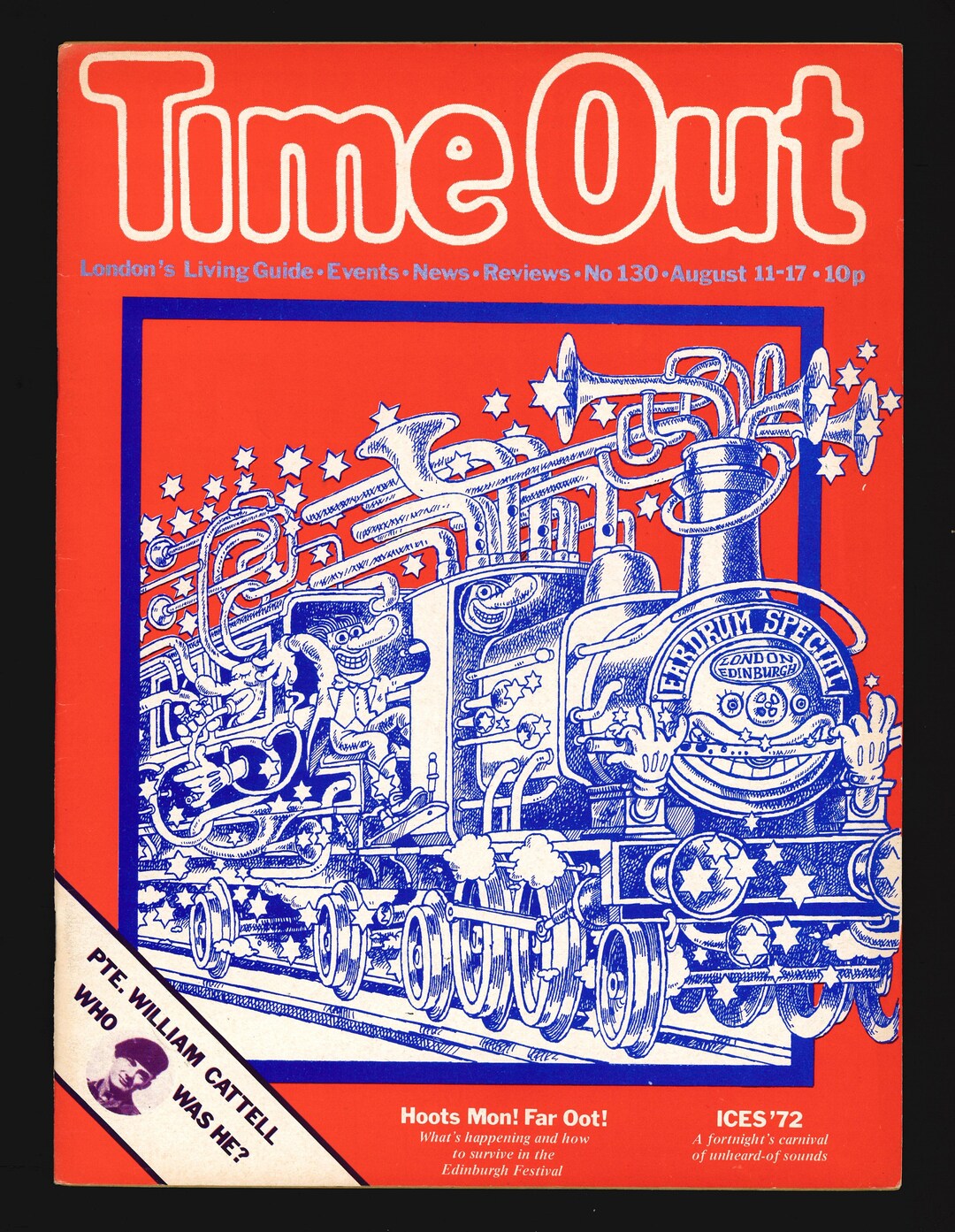 Time Out Issue 130 Aug 11-17 1972 London Original Vintage Magazine - Etsy