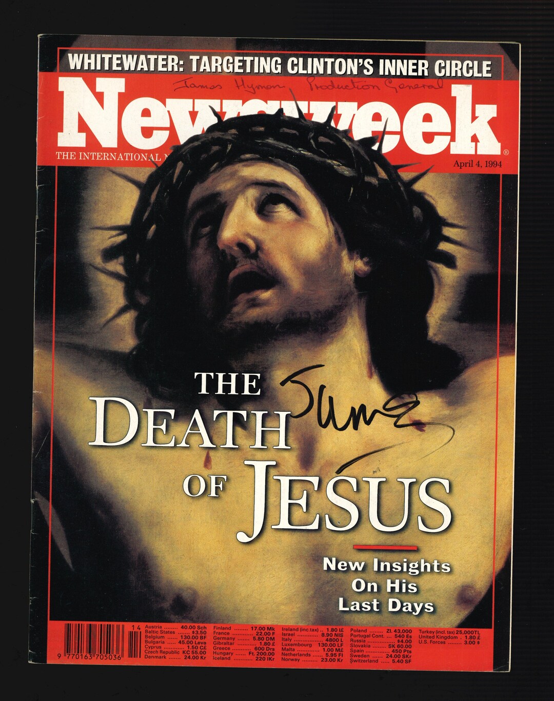 Newsweek Magazine April 4, 1994 the Death of Jesus 30th - Etsy