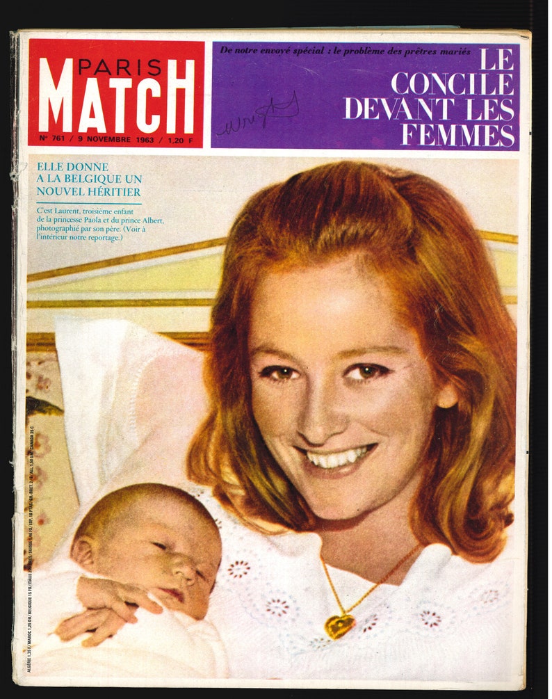 Paris Match Nov - Dec 1963 Original Vintage Weekly Magazine Ingrid ...