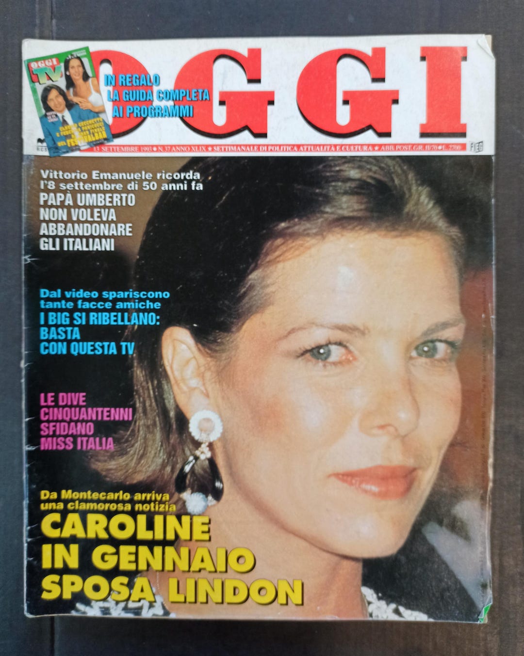 Oggi Magazine 1993-1995 Italian News & Lifestyle Back Issue Original ...