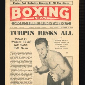 Boxing News 1951 1952 1955 Vintage Original Magazine - Etsy UK