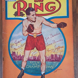 The Ring 1937 1938 Boxing Wrestling Fighting Original Vintage Rare ...