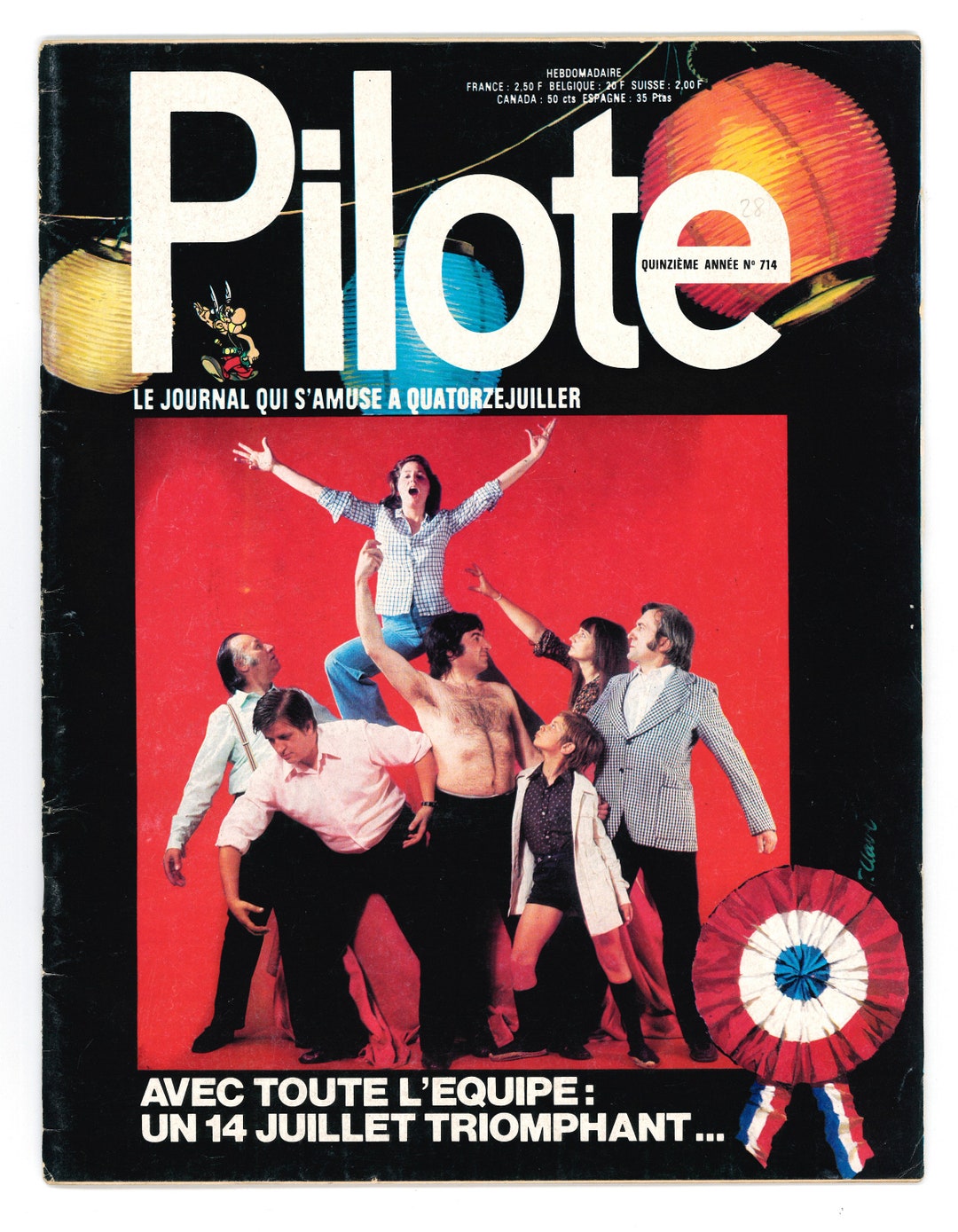 Pilote No 714 1973 French Comic Magazine - Etsy