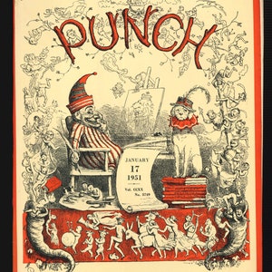 Punch Jan 1951 Bundle of 5 Copies Vintage Original Satire Magazine - Etsy