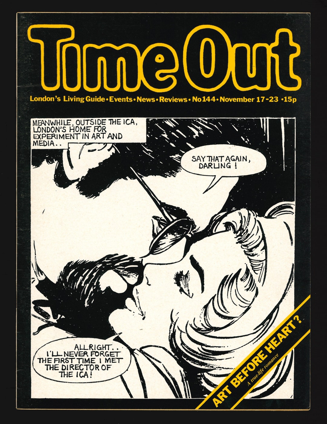 Time Out Issue 144 Nov 17-23 1972 London Original Vintage Magazine - Etsy