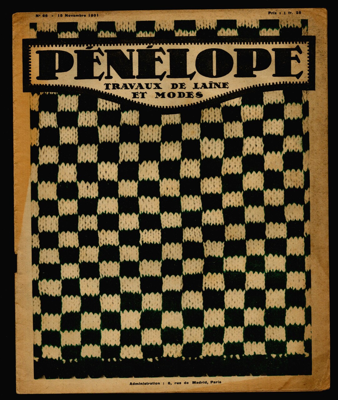 Penelope Wool Work No 66 Nov 15 1931 Feminine Original Vintage Fashion ...