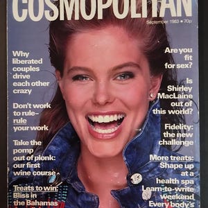Cosmopolitan UK Sept 1983 Original Vintage Fashion Magazine Renne ...