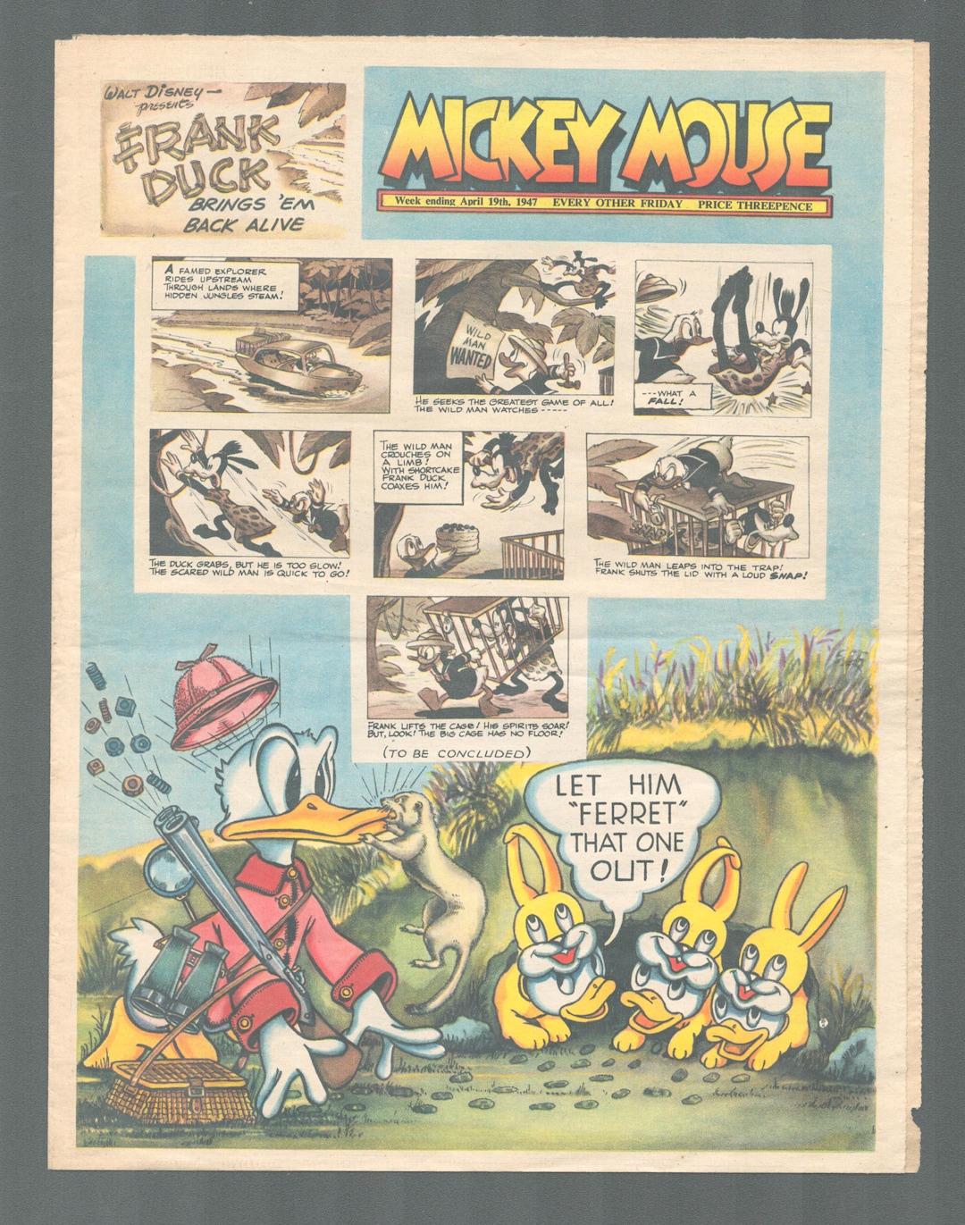 Mickey Mouse April 19 1947 UK Comic - Etsy