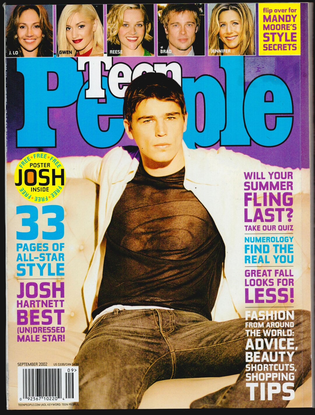 Teen People Sept 2002 US Original Celebrity and Entertainment - Etsy