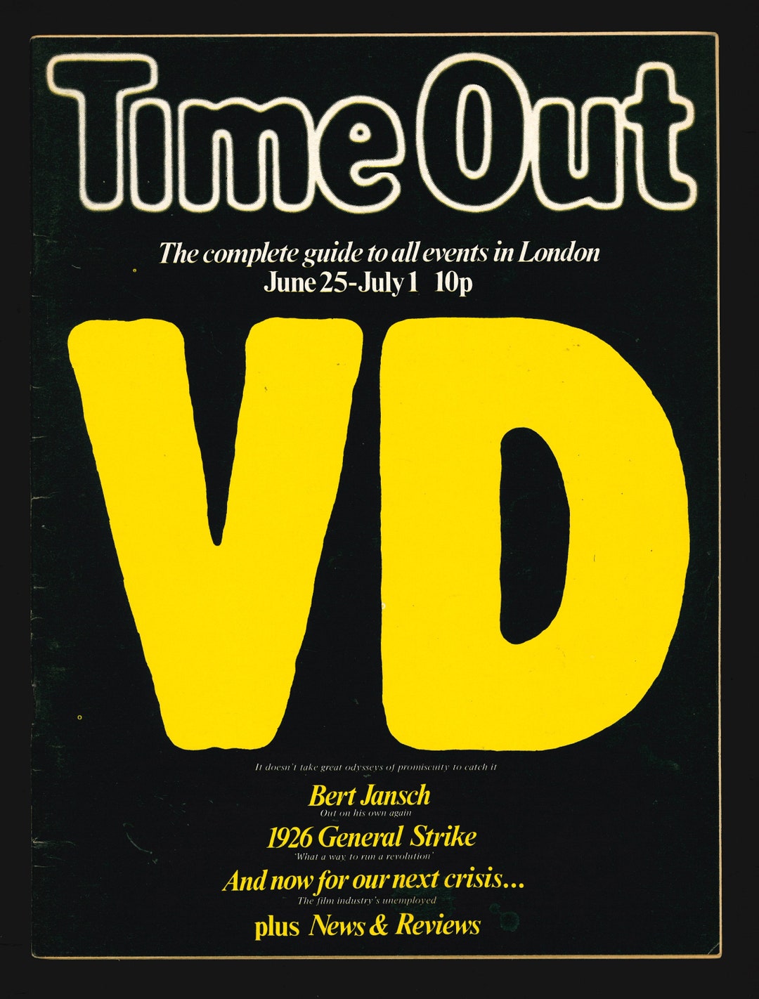 Time Out June 25 July 1 1971 London Original Vintage Magazine - Etsy