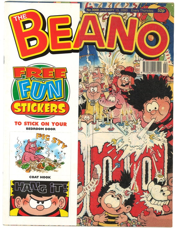 Beano no 3000 Jan 15 2000 UK Original British Vintage Comics | Etsy