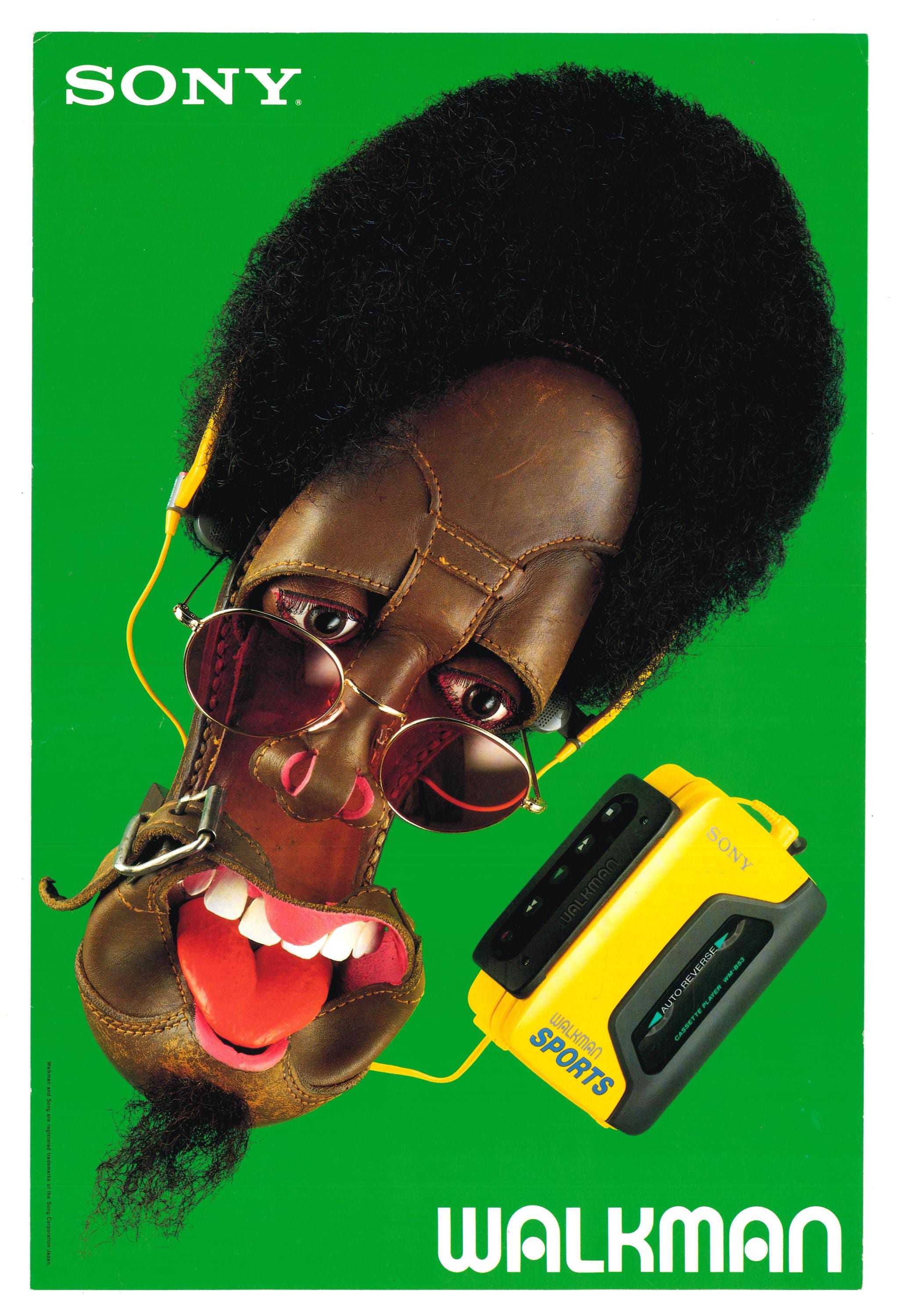 Original 1993 Sony Walkman Poster Adverts Cassette Music Shoe Trainers ...