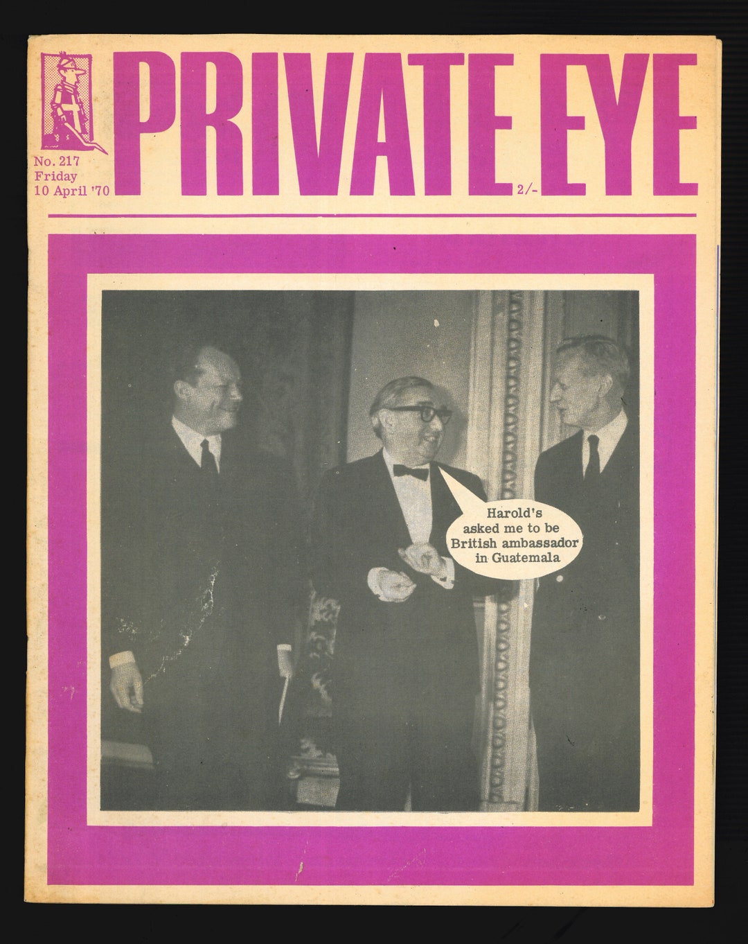 Private Eye No 217 April 10 1970 Current Affairs News Magazine - Etsy