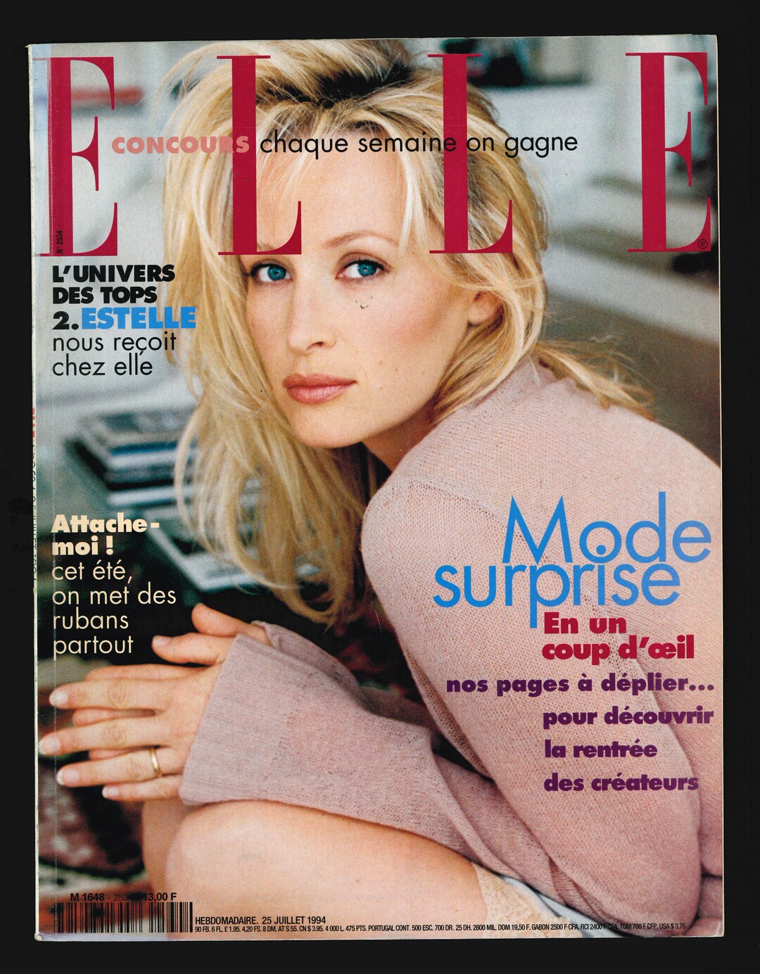 Elle July 25 1994 French Edition Vintage Magazine 30th - Etsy UK