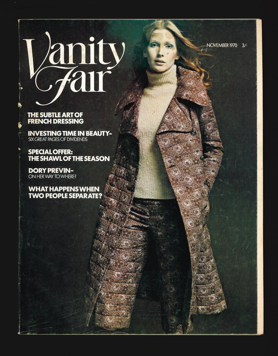 Vanity Fair Nov 1970 Rare Retro Vintage Original Fashion Magazine - Etsy