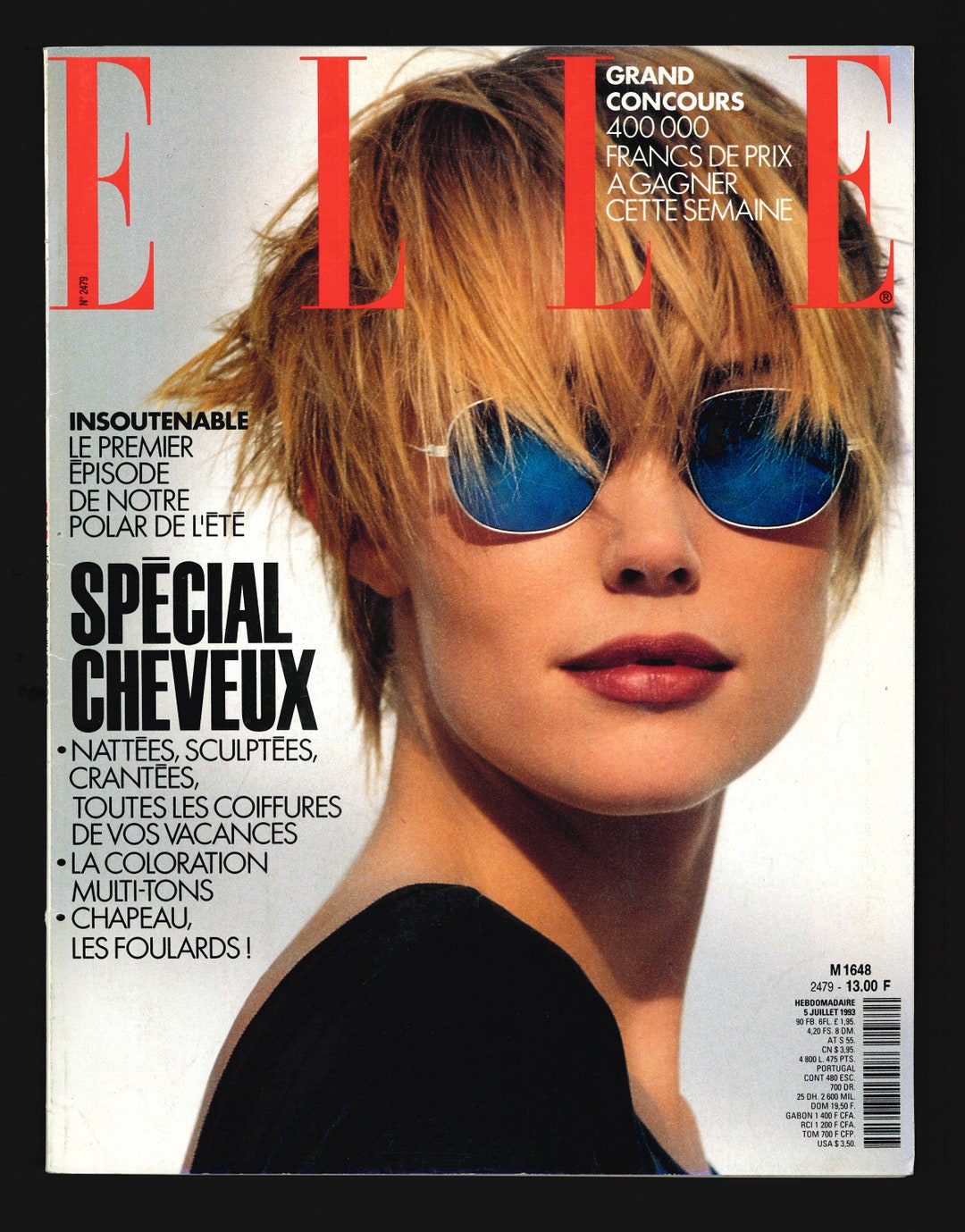 Elle July 5 1993 French Edition Vintage Magazine - Etsy