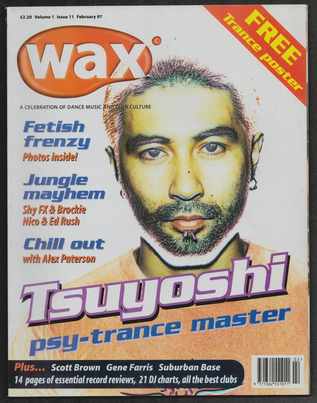 Wax Vol 1 Issue 11 Feb 1997 Acid House Rave Dance Club and Music ...