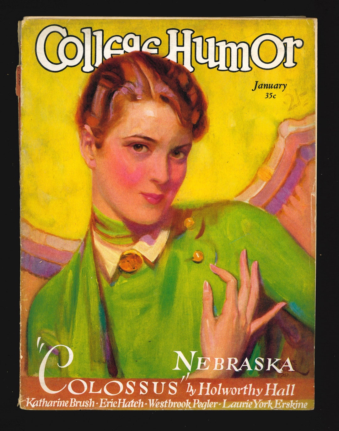 College Humor Jan 1930 Vintage Magazine Katharine Brush,holworthy Hall ...
