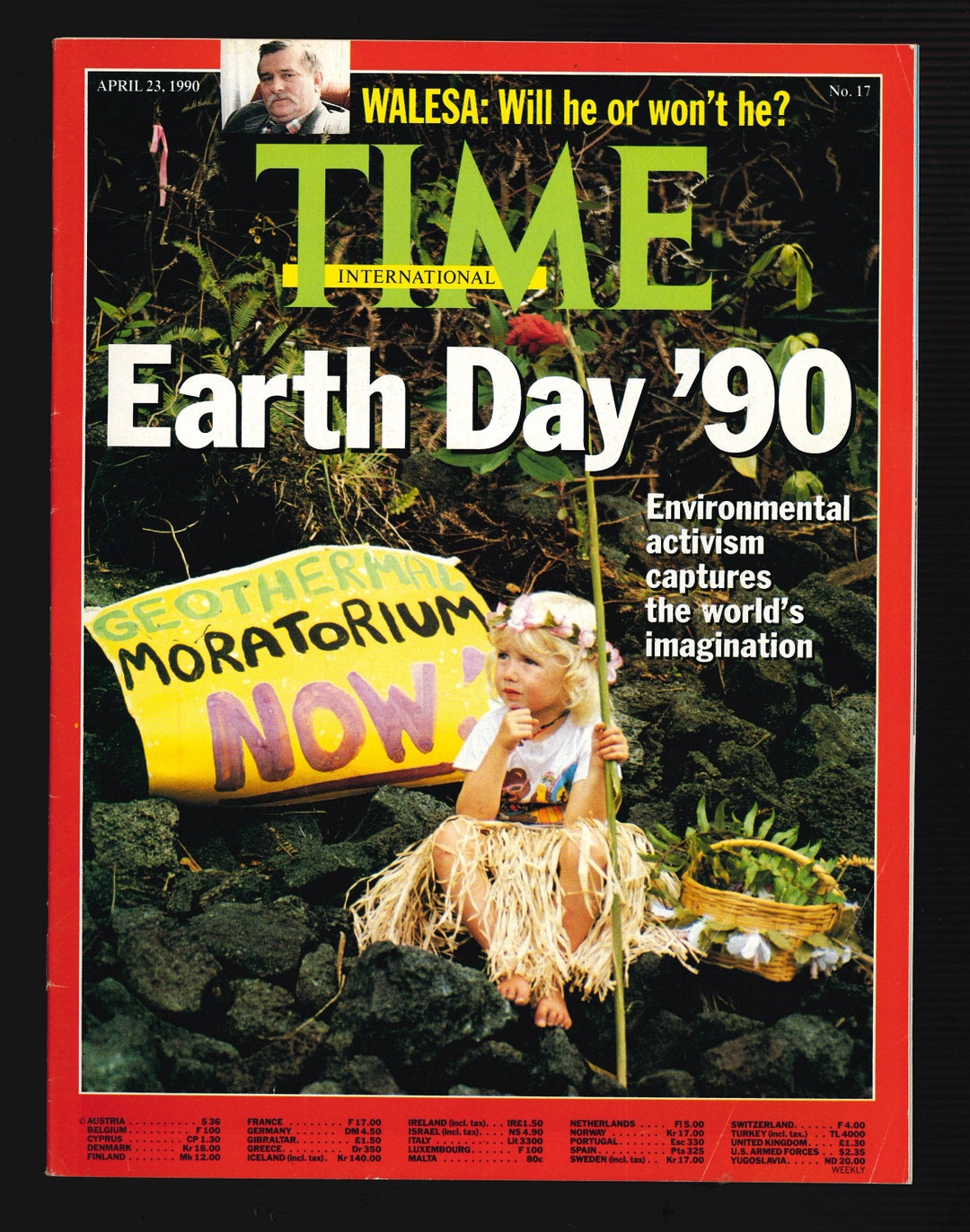 TIME APR 23 1990 Vintage Magazine Earth Day 90 - Etsy