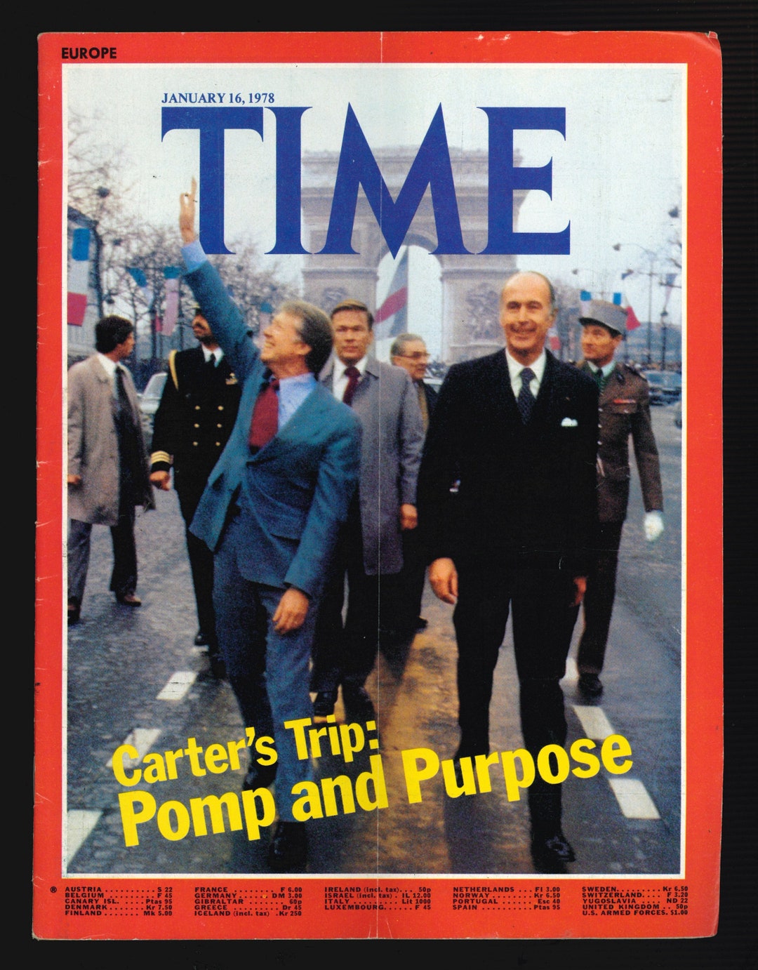 TIME JAN 16 1978 Vintage Magazine President Carter - Etsy