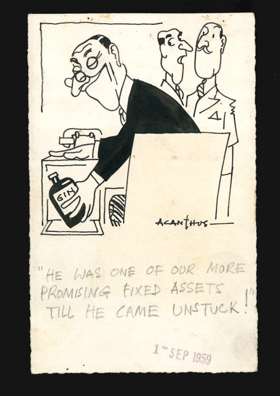 Acanthus Aka Frank Hoar City Lights Original Artwork X 10 PUNCH DAILY ...