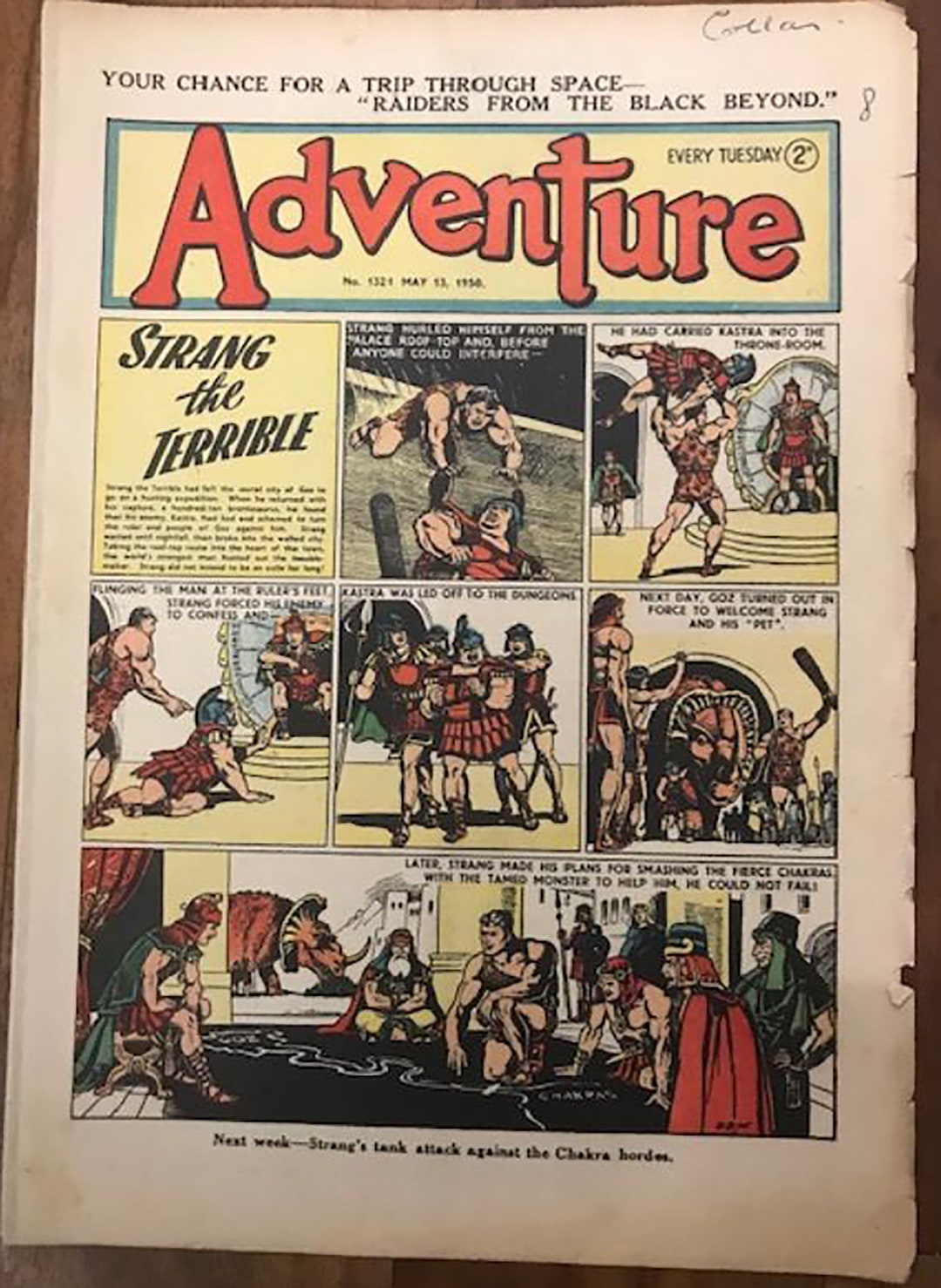 Adventure British Weekly Comics no 1321 13 de mayo 1950 - Etsy España