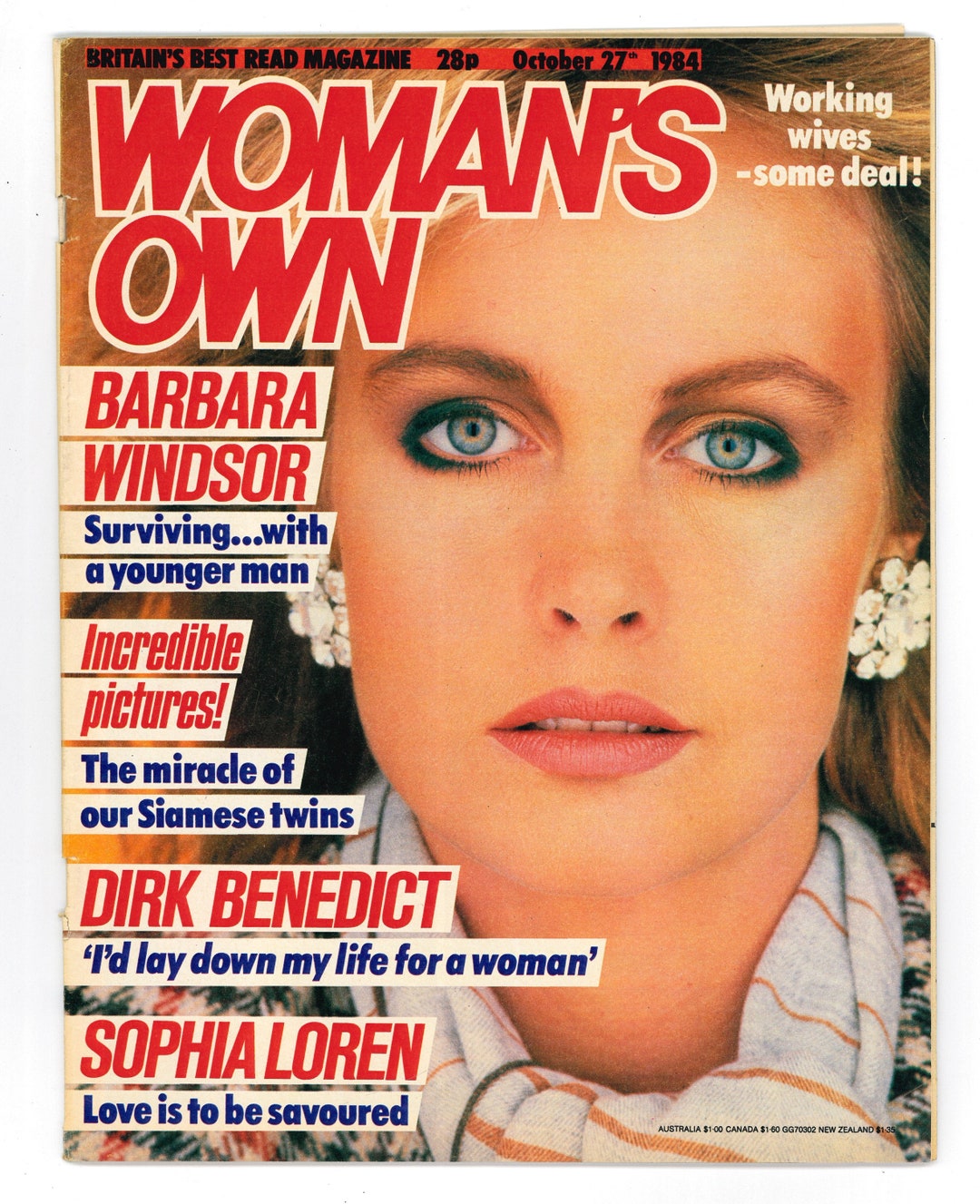 Woman's Own Oct 27 1984 Original British Vintage Weekly Women Magazine ...
