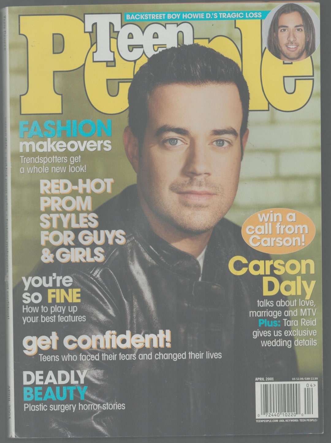 Teen People April 2001 US Original Celebrity Entertainment Magazine ...