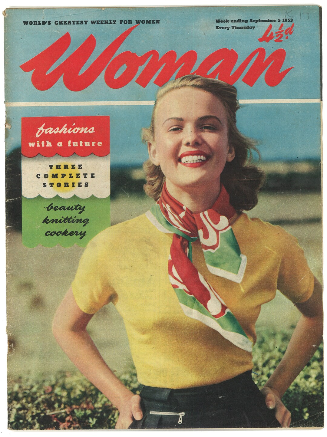 Woman Sept 5 1953 Original British Vintage Weekly Women Magazine Gift ...