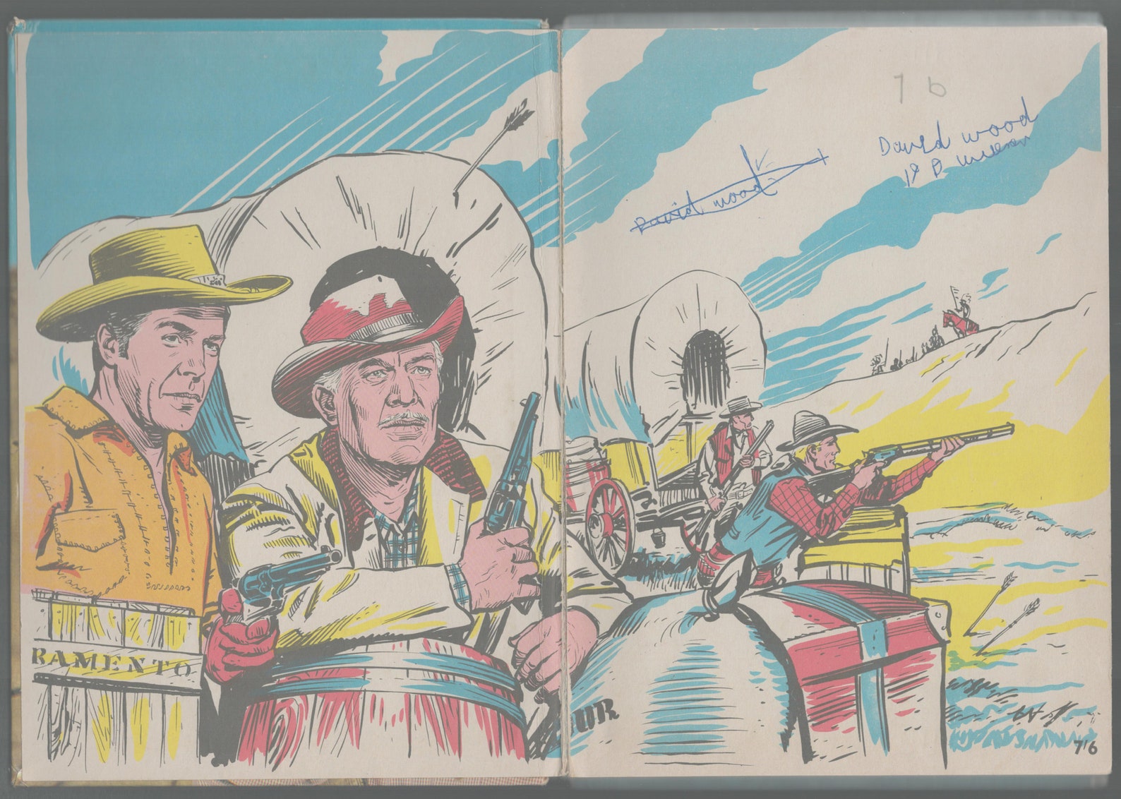 Wagon Train Comic Annual 1950's Edition Cowboy Adventure | Etsy