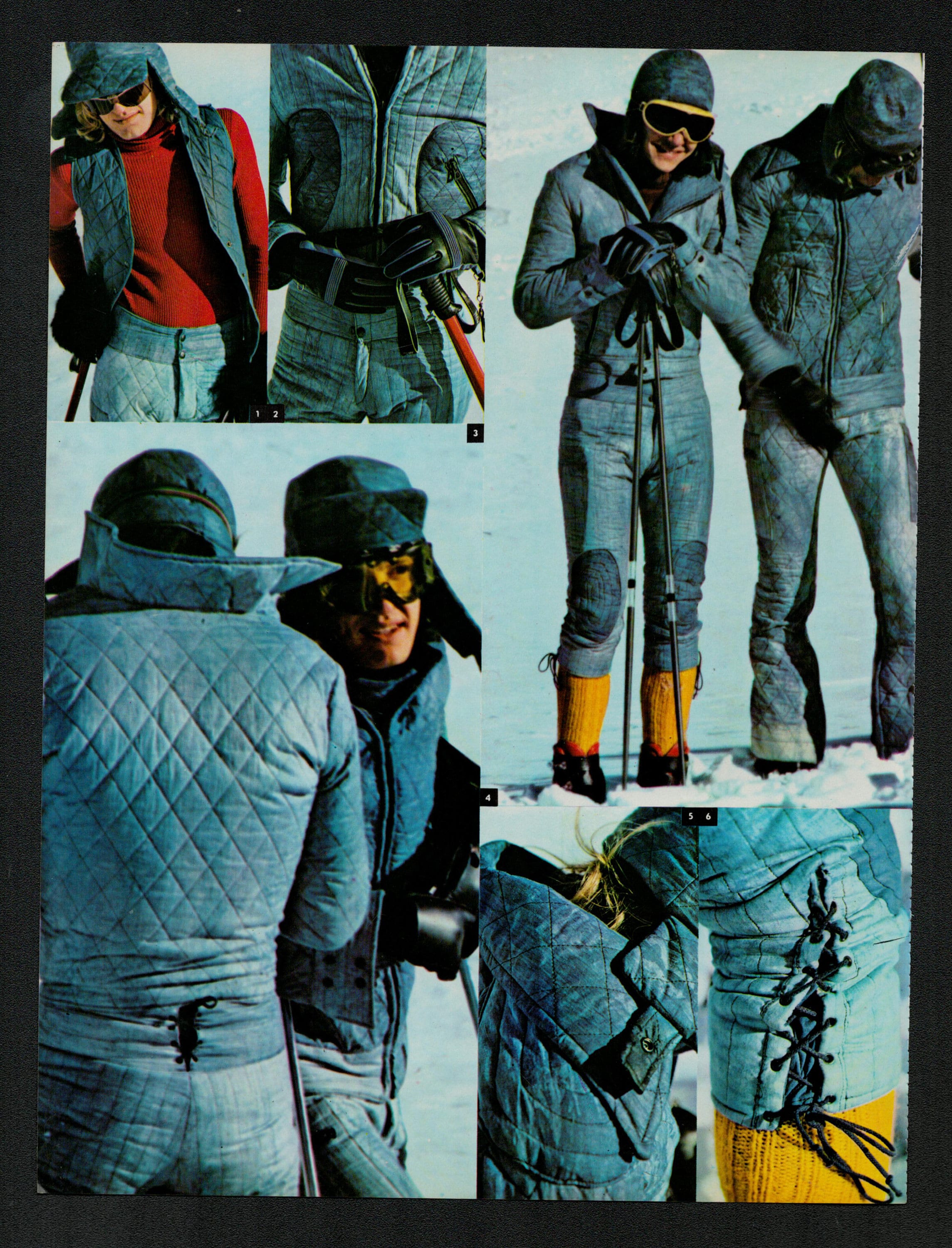 Ski Wear 1970 Men Fashion Original Tear Sheet Ideal for Framing - Etsy