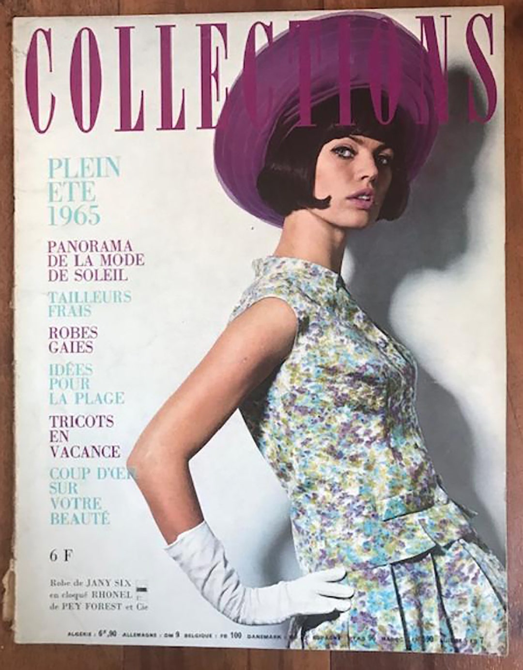 Collections Magazine Midsummer 1965 Paris French Foreign Original ...