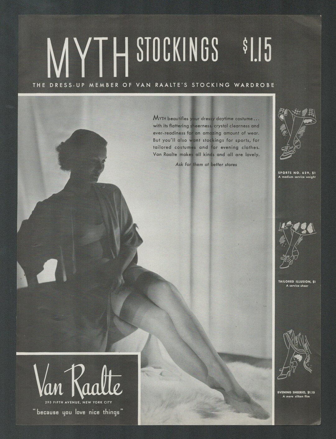 Myth Stockings 1935 Original Tear Sheet Ideal for Framing - Etsy