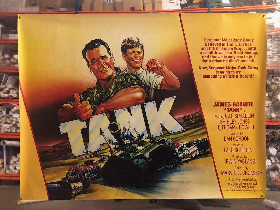 Tank, 1984 British Quad Movie Poster 40th - Etsy
