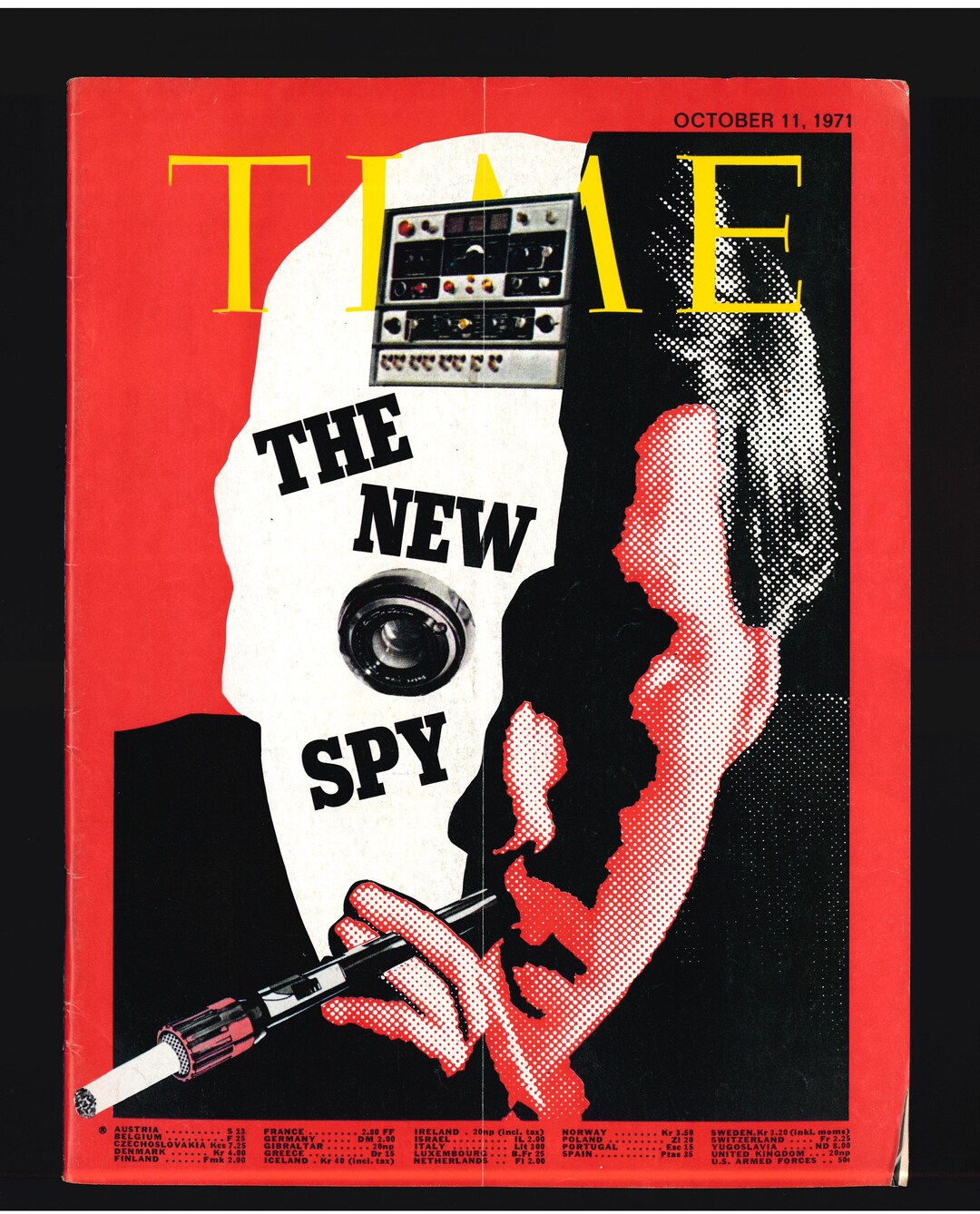 Time Magazine October 11, 1971 the New Spy - Etsy