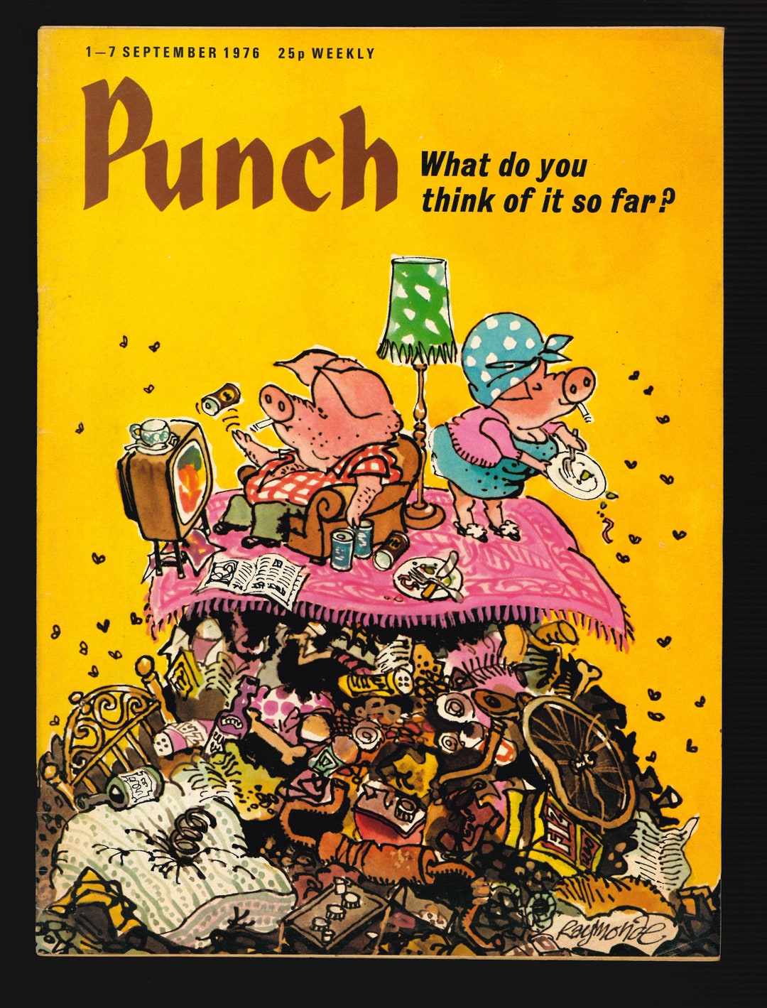 Punch Sept 1976 Bundle of 5 Copies Vintage Original Satire Magazine - Etsy