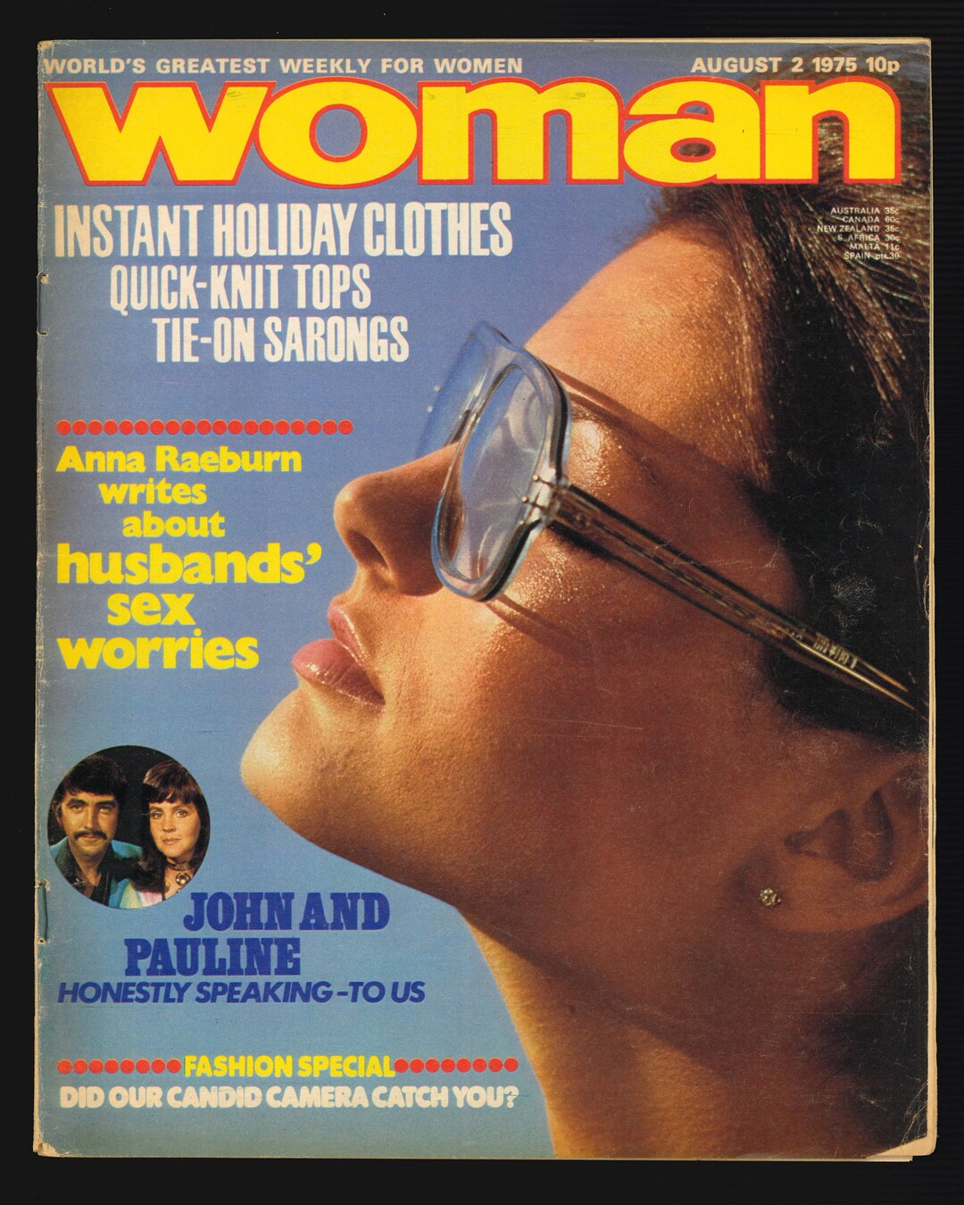 Woman Aug 2 1975 Vintage Magazine Fashion Beauty Cooking - Etsy